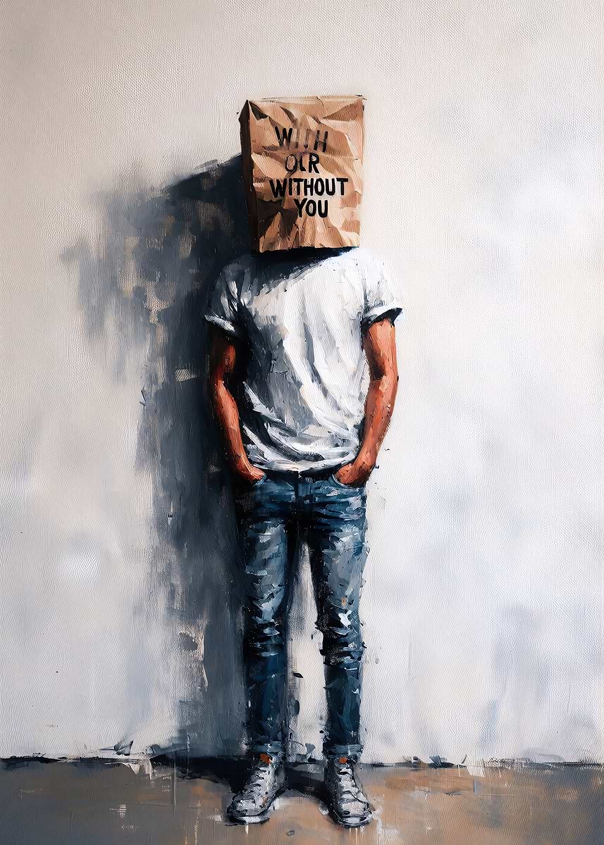 'Lonely Man - Lost Love' Poster, picture, metal print, paint by truth to beauty | Displate