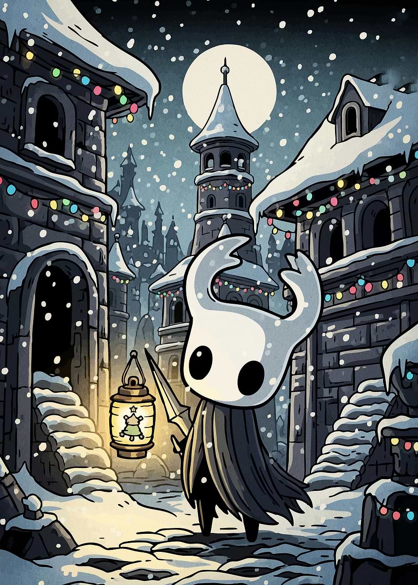 'Hollow Knight Christmas Hallownest' Poster, picture, metal print ...
