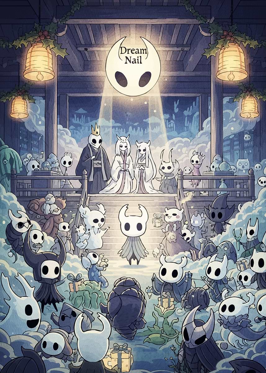 'Hollow Knight Holiday Celebration' Poster, picture, metal print, paint ...