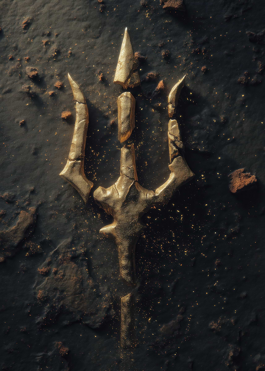 'Poseidon's Trident' Poster, picture, metal print, paint by TESSERACT ...