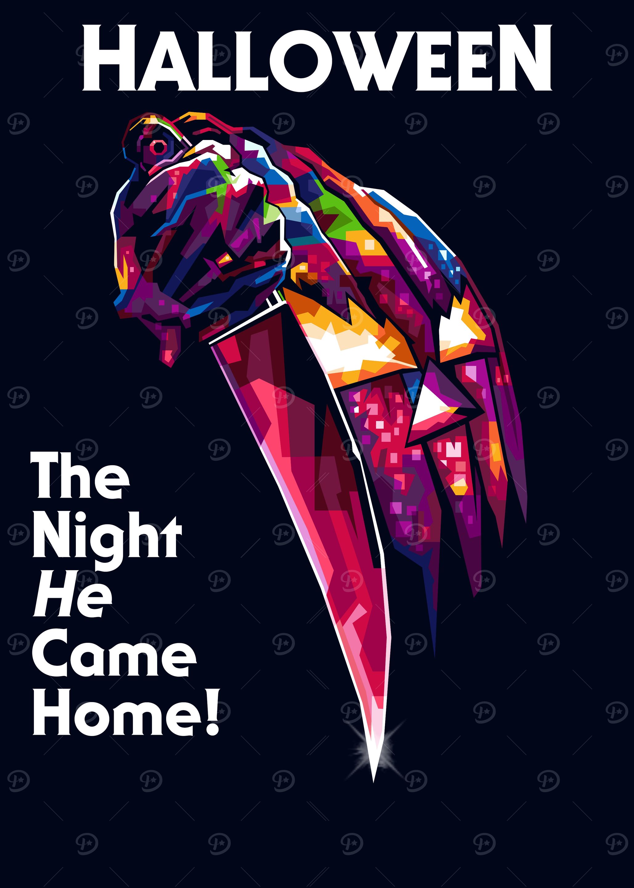 'Halloween' Poster, picture, metal print, paint by MK STUDIO | Displate