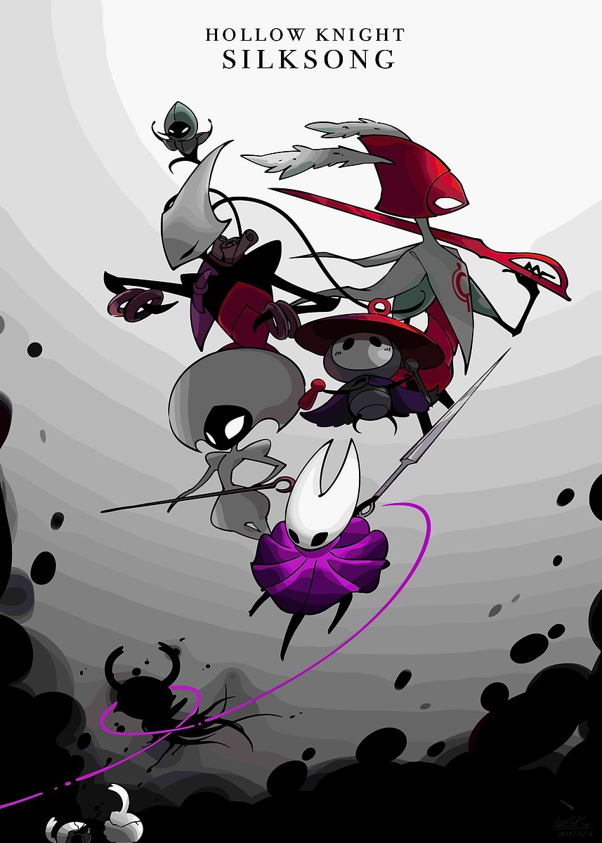 'Hollow Knight: Silksong Character Grouping' Poster, picture, metal ...