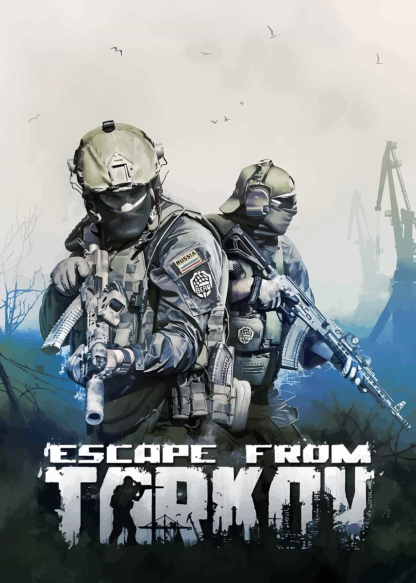 'Escape From Tarkov Game Illustration' Poster, picture, metal print ...