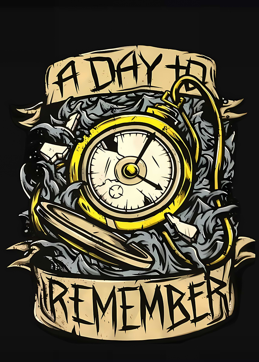 'A Day to Remember Pocket Watch' Poster, picture, metal print, paint by ...