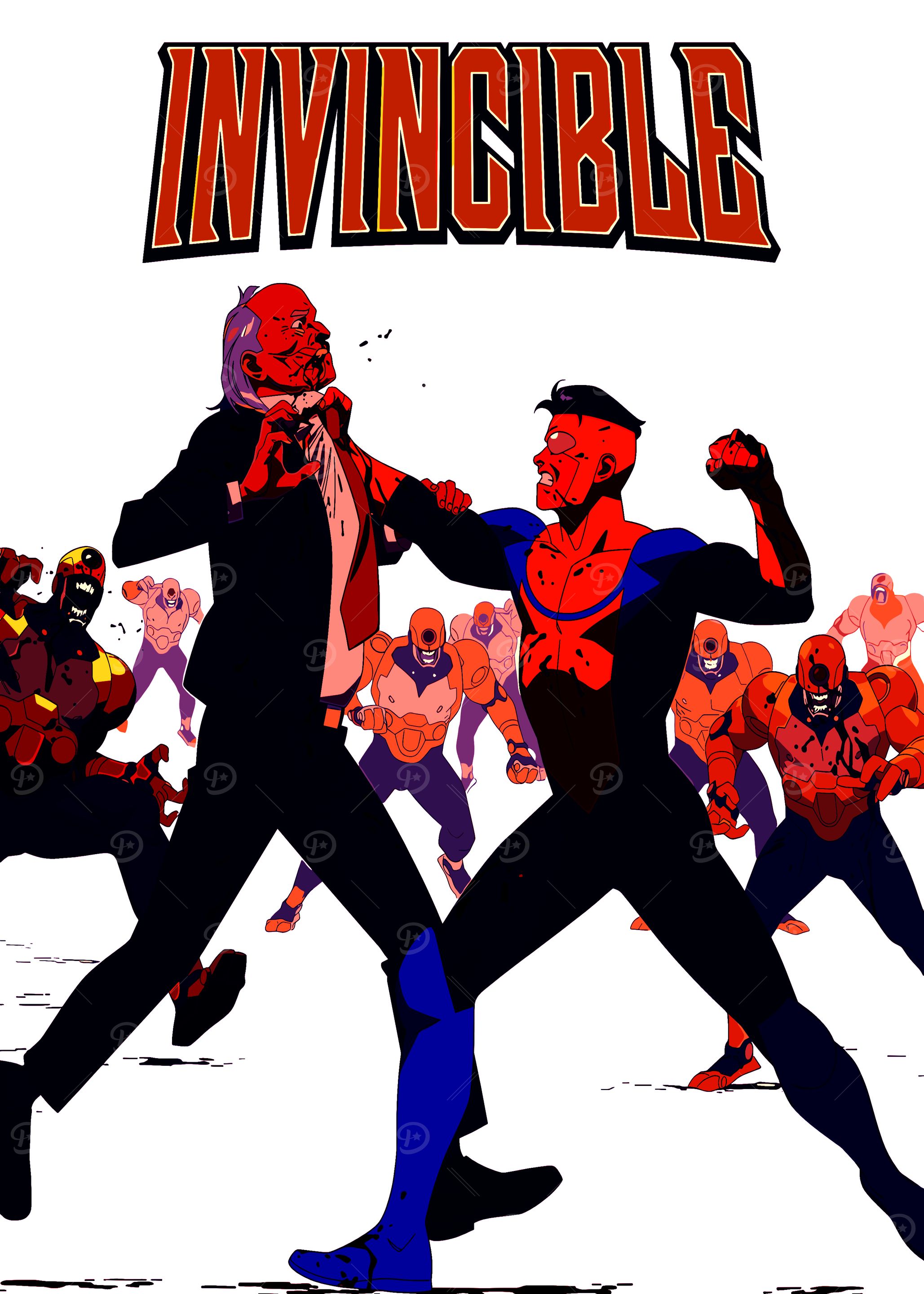 'Invincible Comic Book Cover Art' Poster, picture, metal print, paint ...