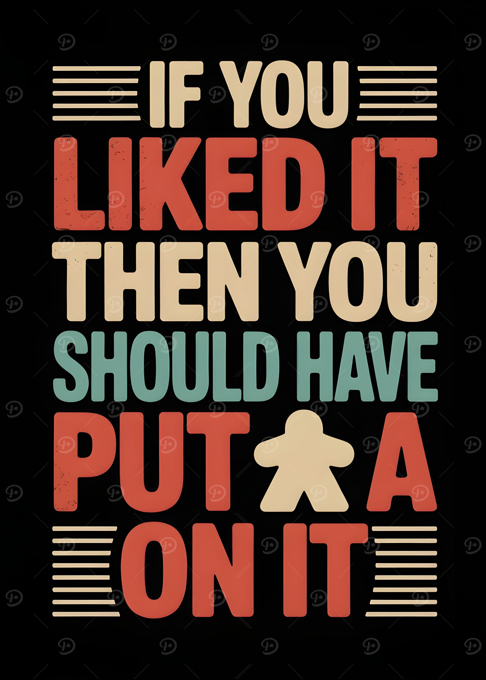'Board Game Player Pun Design' Poster, picture, metal print, paint by ...