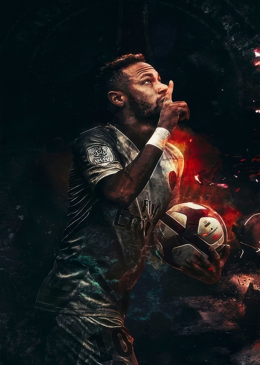 'Neymar Jr. Football Art' Poster, picture, metal print, paint by Good ...