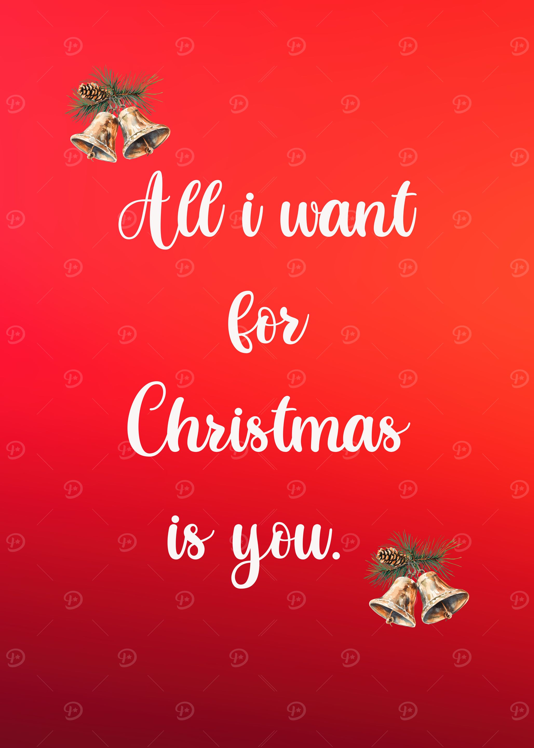 'All I Want for Christmas' Poster, picture, metal print, paint by ...