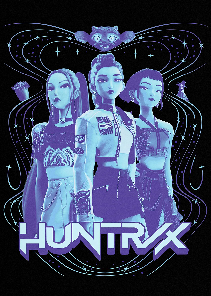 'HUNTR/X Beyond the Hunt' Poster, picture, metal print, paint by K-Pop ...