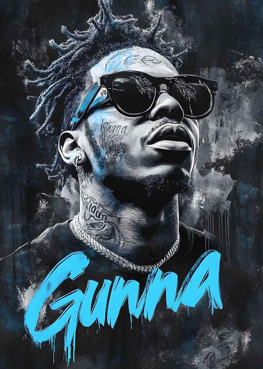 'Gunna A rapper legend' Poster, picture, metal print, paint by ...