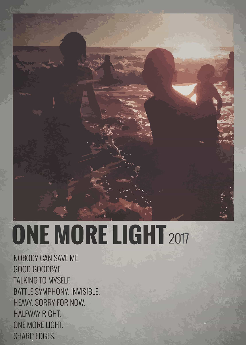 'One More Light Album Cover Art' Poster, picture, metal print, paint by ...