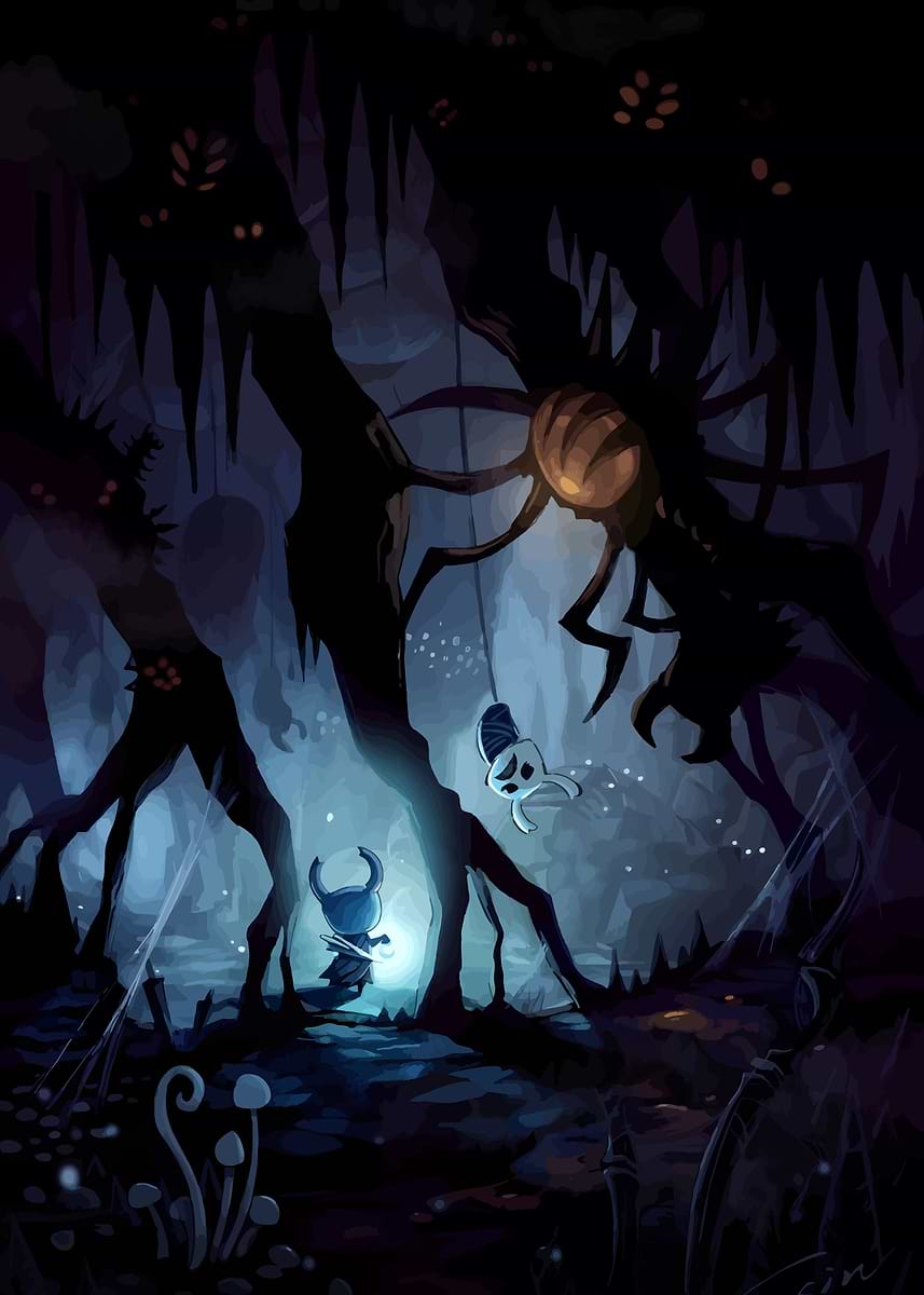 'Hollow Knight Deepnest Encounter Illustration' Poster, picture, metal ...