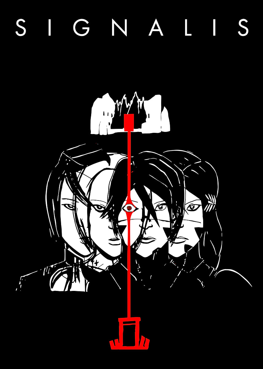 'SIGNALIS Game Poster Art' Poster, picture, metal print, paint by ...