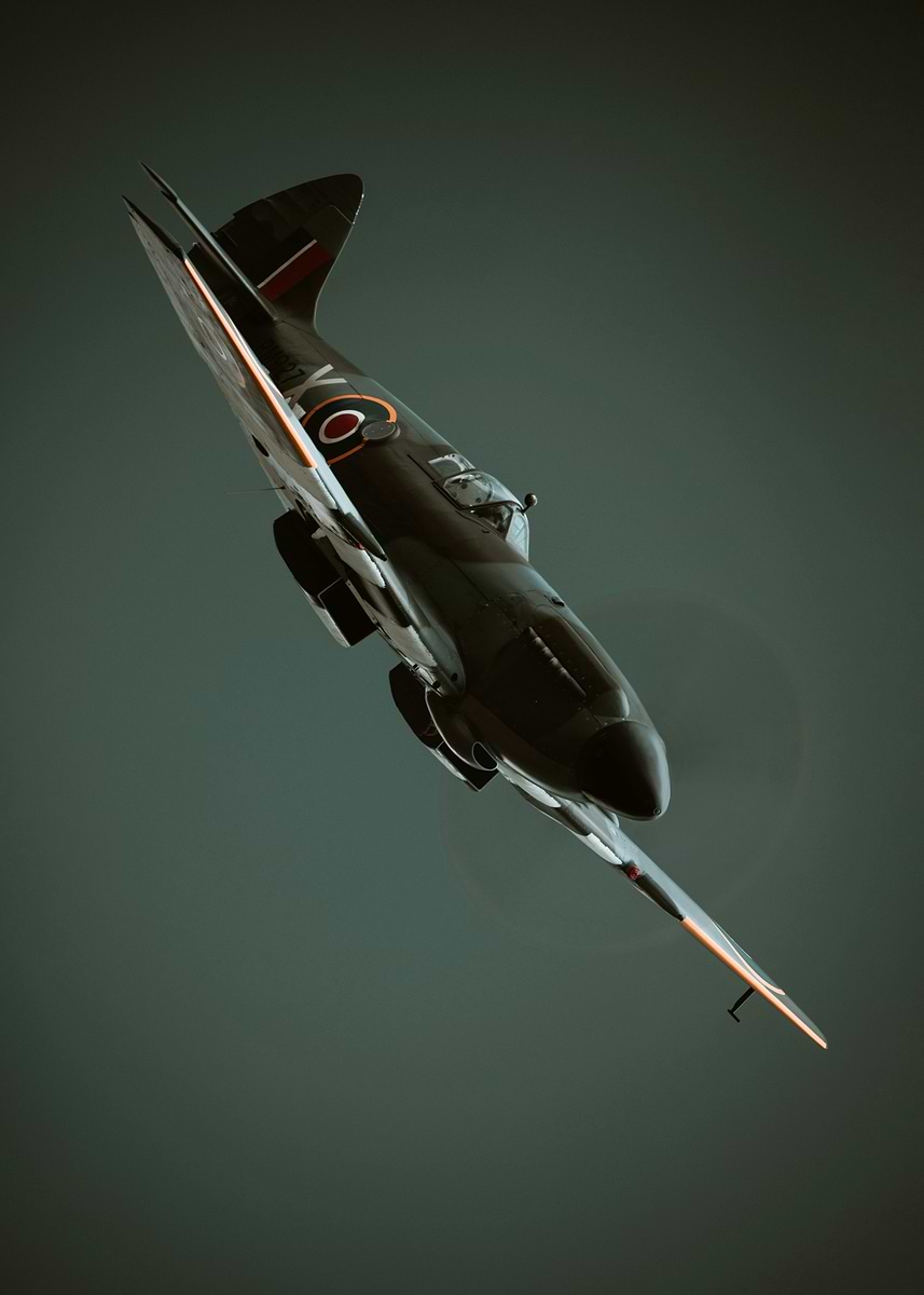 'Battle-Ready Spitfire' Poster, picture, metal print, paint by ...