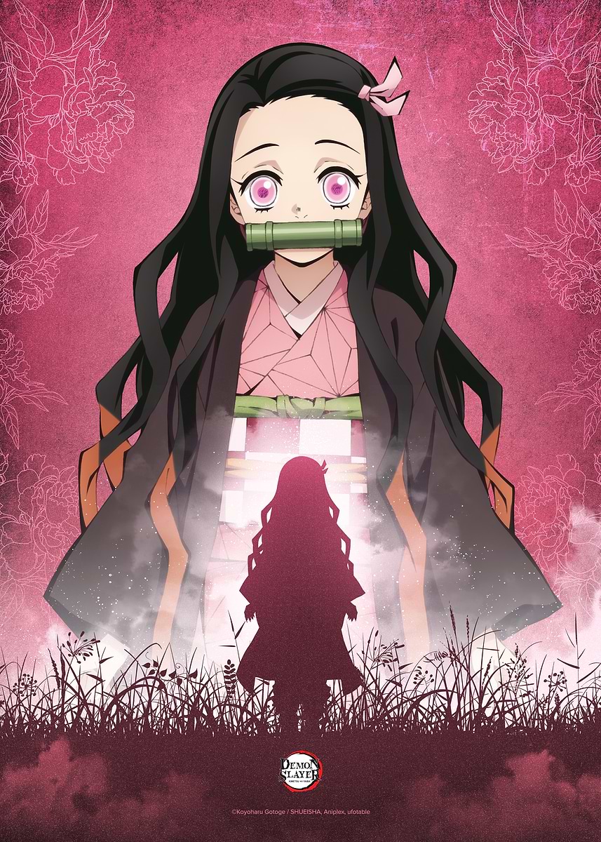 'Nezuko: Travel Sized Demon Sister' Poster, picture, metal print, paint ...