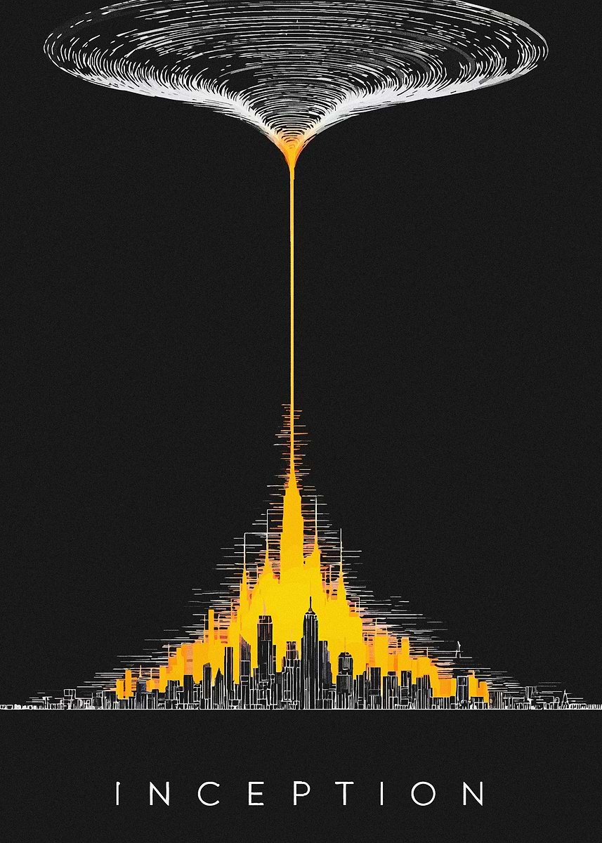 'Inception Movie Poster Art' Poster, picture, metal print, paint by ...