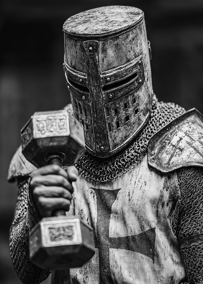 'Iron Creed' Poster, picture, metal print, paint by Deep Prompt | Displate