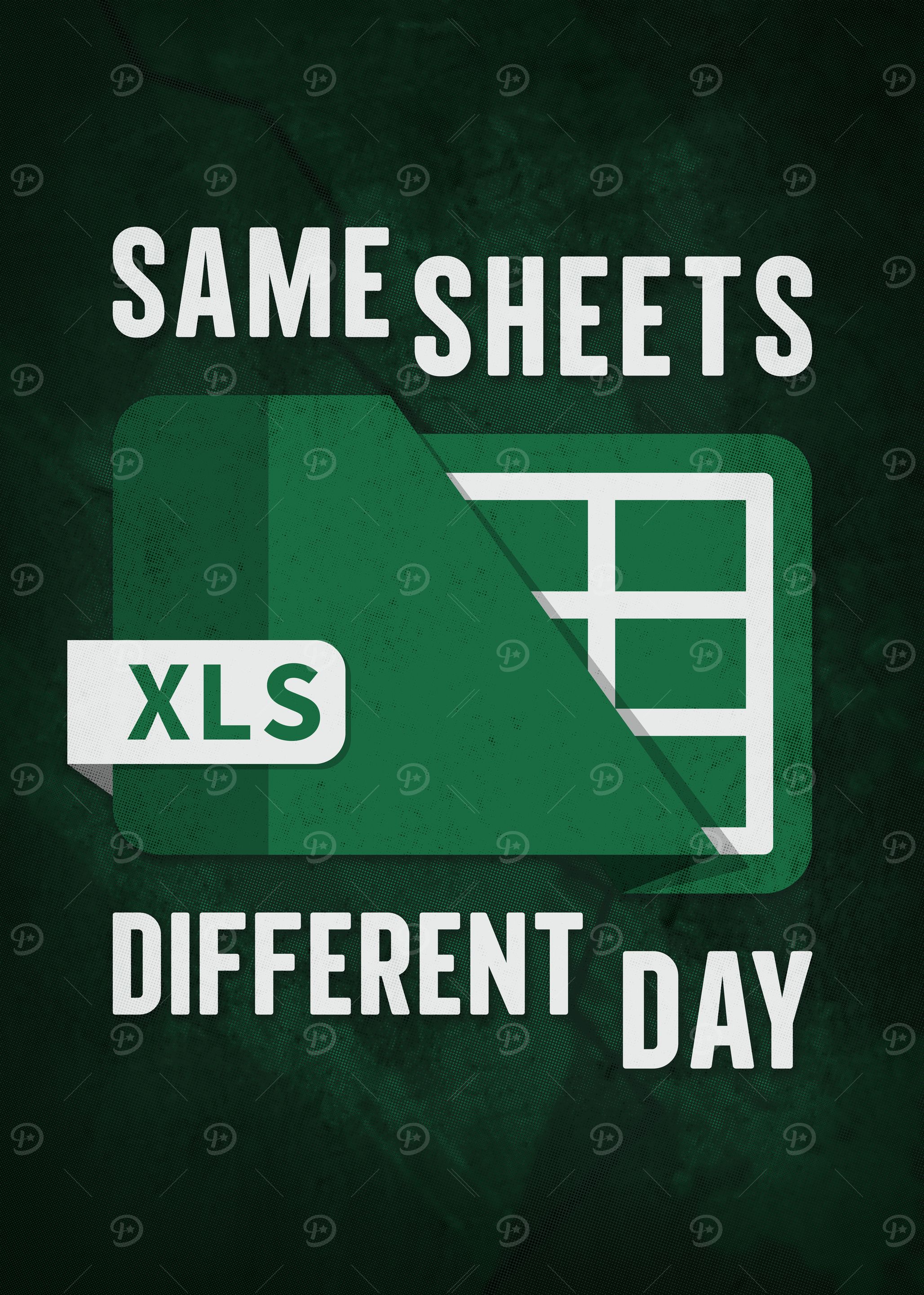 'Same Sheets, Different Day' Poster, picture, metal print, paint by ...