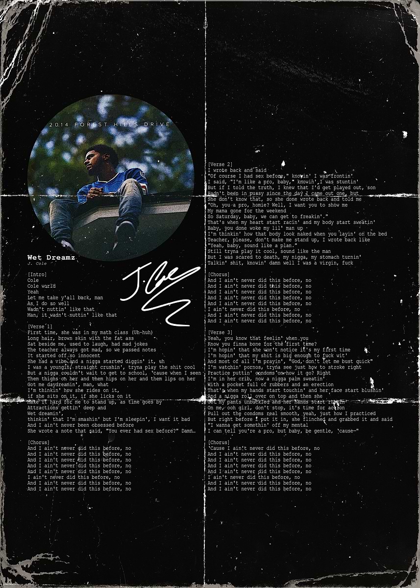 'J. Cole' Poster, picture, metal print, paint by Angela Andrea | Displate