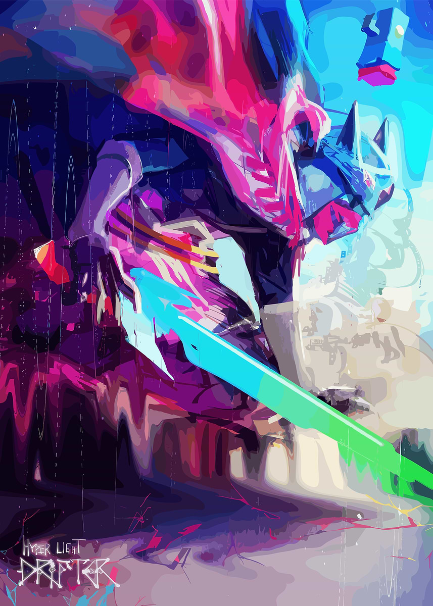 'Hyper Light Drifter Digital Art' Poster, picture, metal print, paint ...