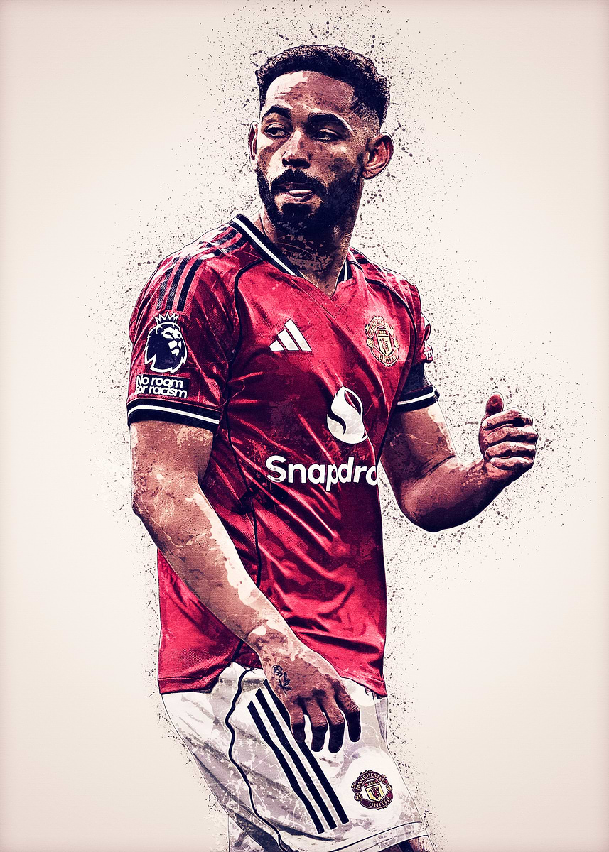 'Matheus Cunha Player in Action' Poster, picture, metal print, paint by ...