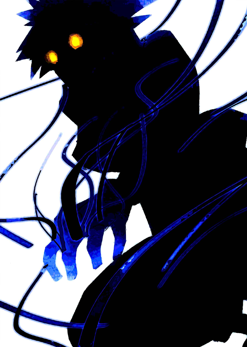 'Sora Character with Glowing Eyes' Poster, picture, metal print, paint ...