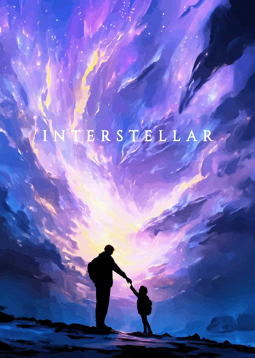 'Interstellar: Father and Child Silhouette' Poster, picture, metal ...