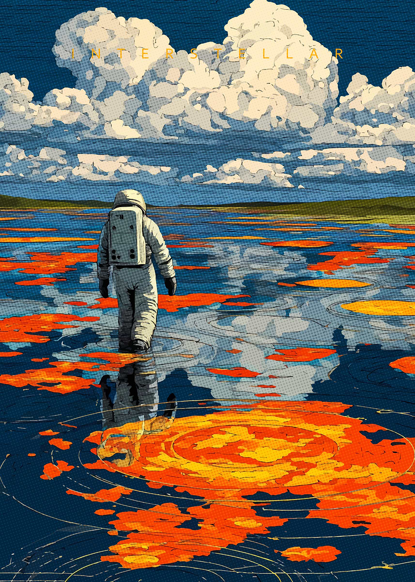 'Interstellar: Astronaut on Water Planet' Poster, picture, metal print ...