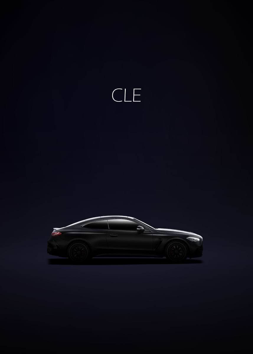 'Mercedes-Benz CLE' Poster, picture, metal print, paint by ...