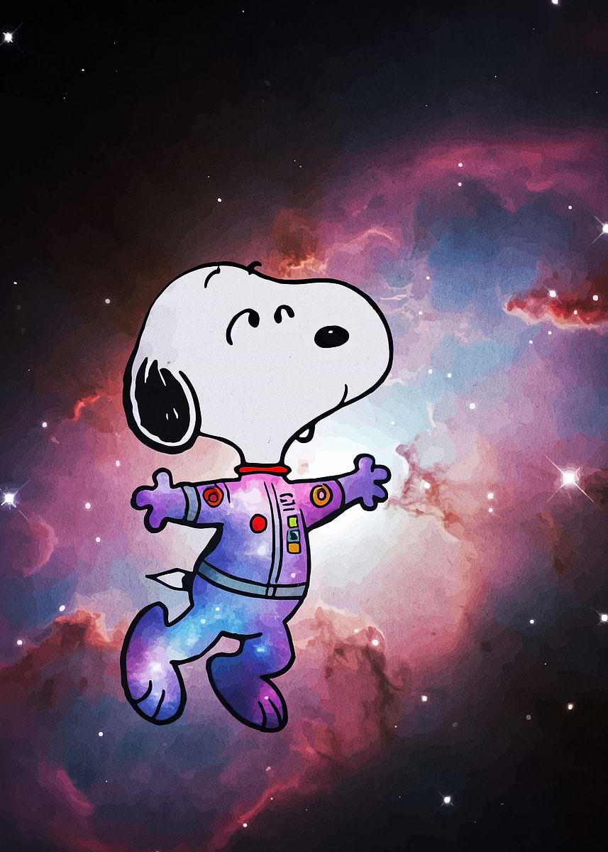 'Snoopy in Space Suit' Poster, picture, metal print, paint by Taran ...