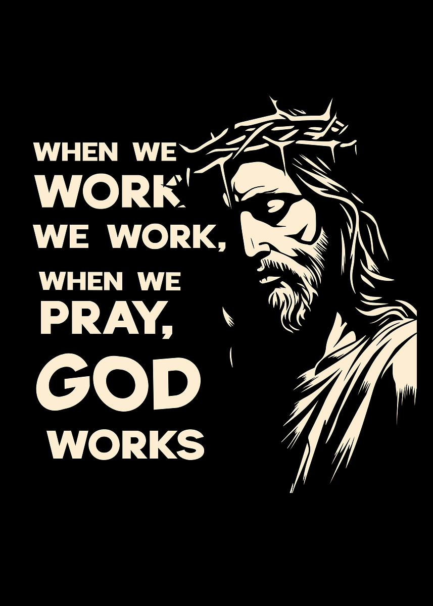 'Jesus Christ with Inspirational Quote' Poster, picture, metal print ...