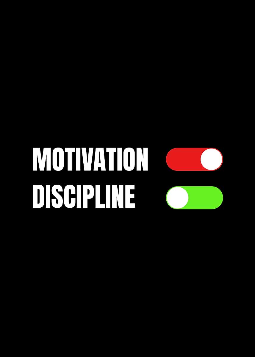 'Motivation and Discipline Toggle Switches' Poster, picture, metal ...