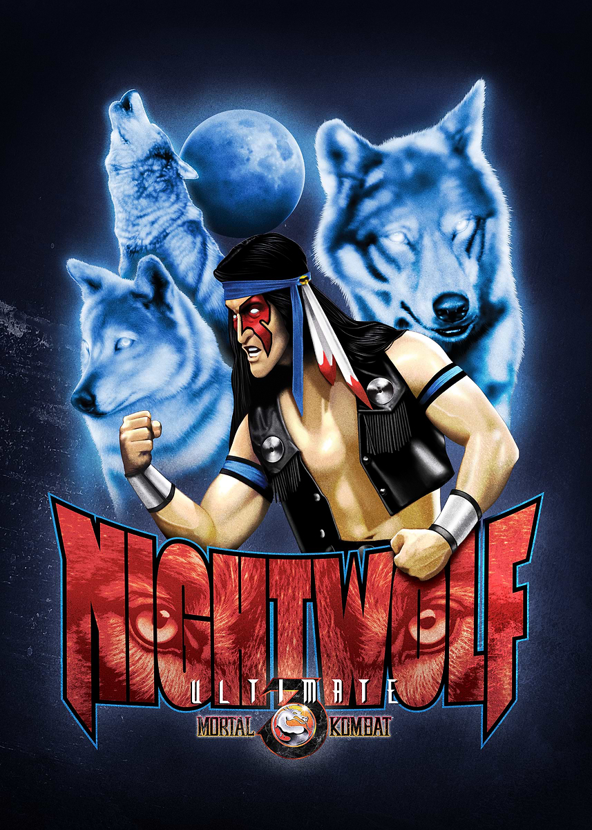 'Nightwolf: Spirit of the Kombat' Poster, picture, metal print, paint ...