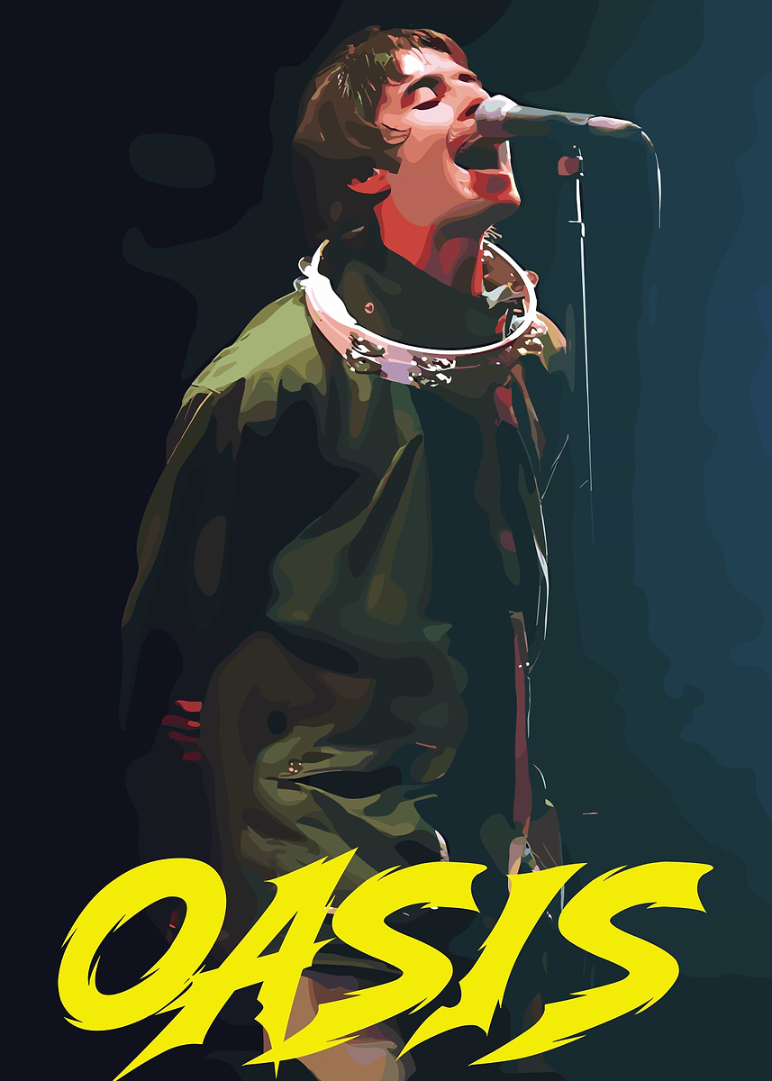 'Liam Gallagher' Poster, picture, metal print, paint by Kamilamila ...