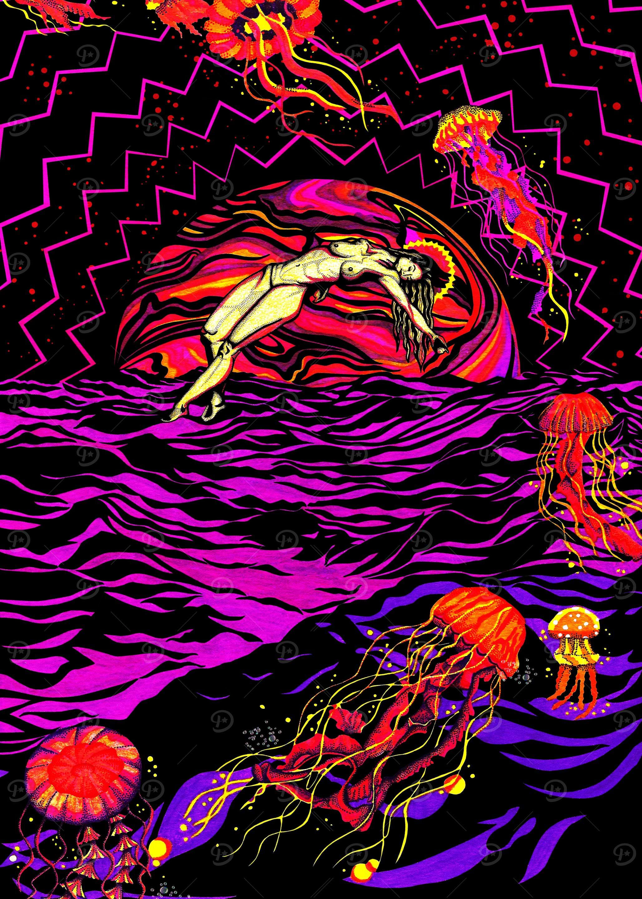 'Lady Amphitrite' Poster, picture, metal print, paint by MAPC Art ...