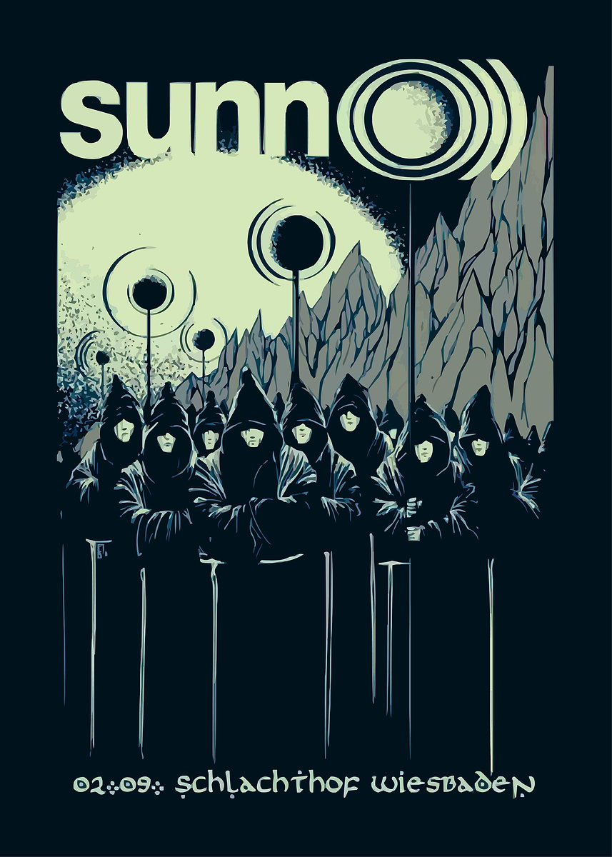 'Sunn O))) Concert Poster' Poster, picture, metal print, paint by ...