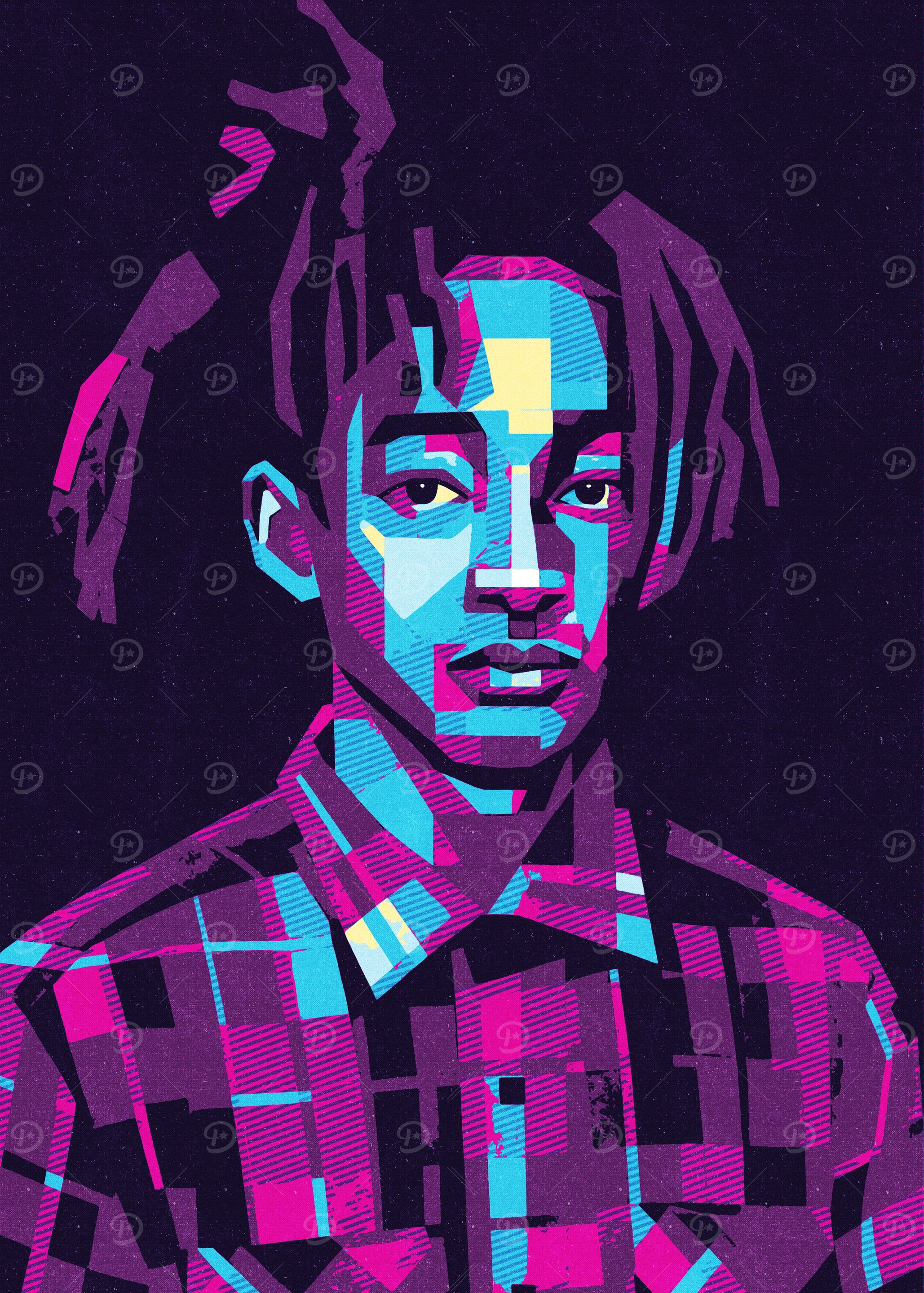 'Jaden Smith Pop Art Portrait' Poster, picture, metal print, paint by ...
