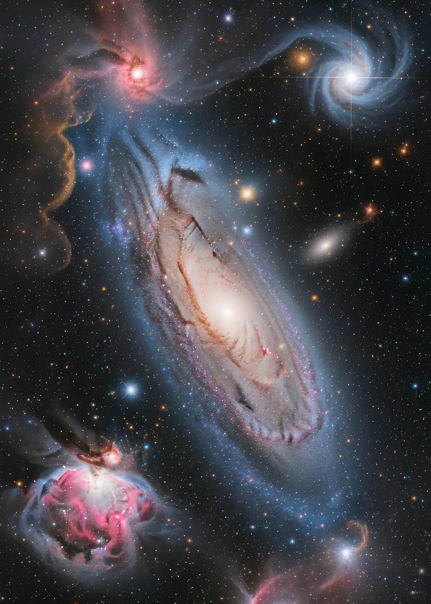'Andromeda Galaxy' Poster, picture, metal print, paint by PIXOSTER ...