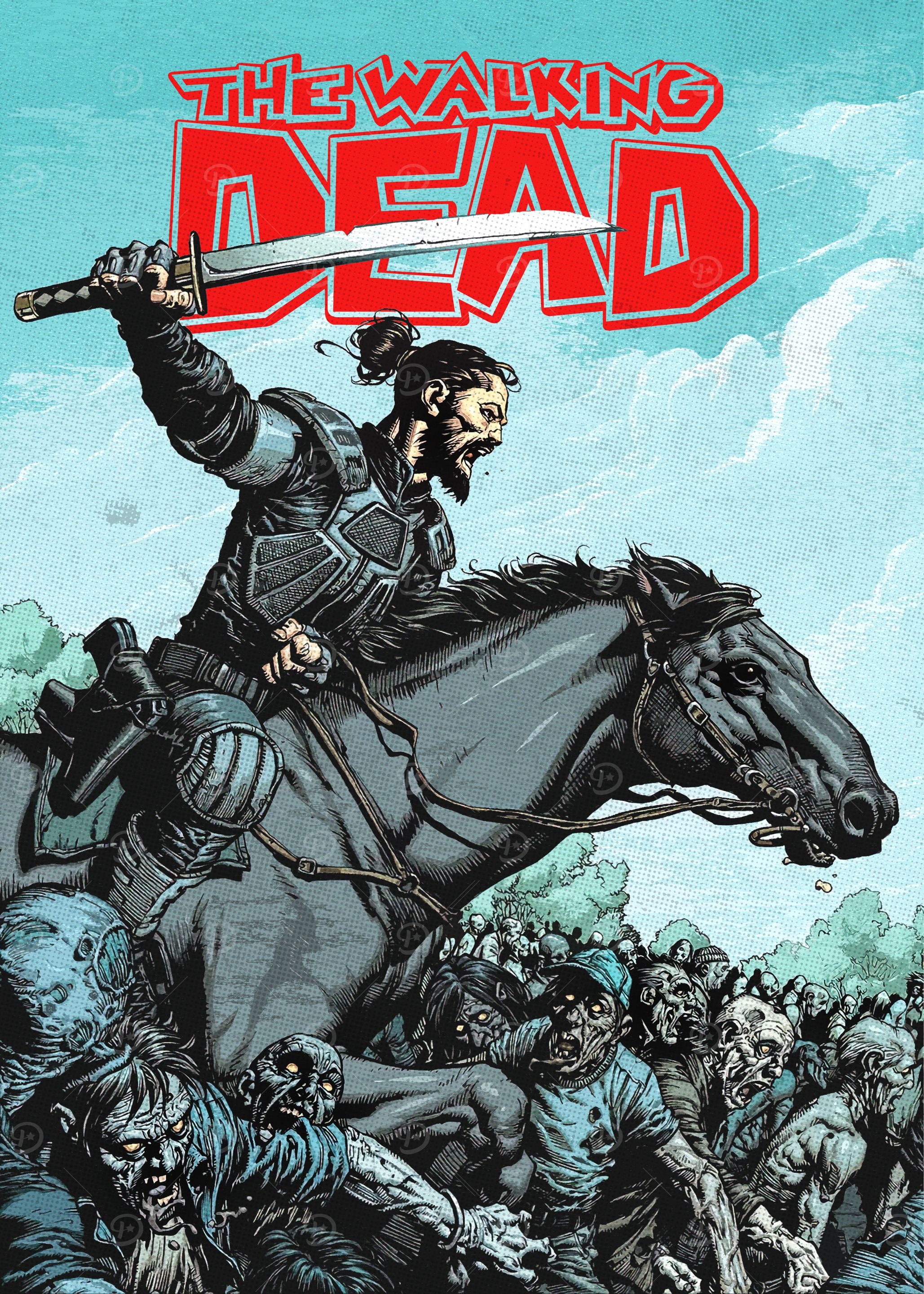 'The Walking Dead Comic Cover' Poster, picture, metal print, paint by ...