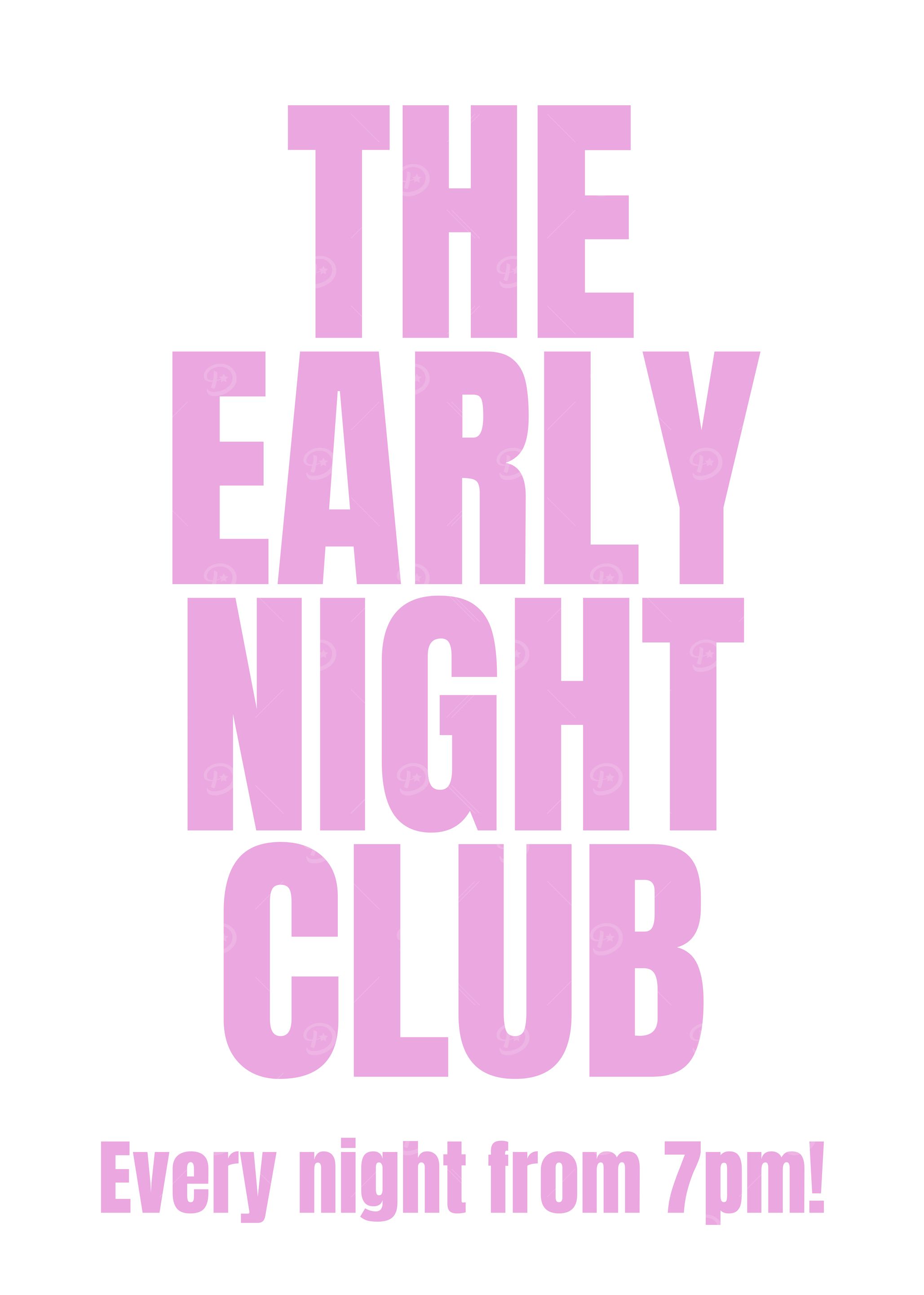 'The Early Night Club' Poster, picture, metal print, paint by Nae ...
