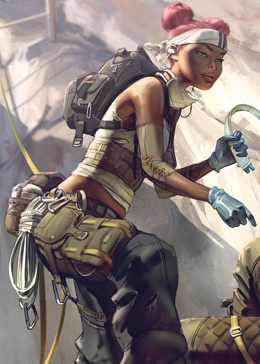 'Lifeline Apex Legends Character Illustration' Poster, picture, metal ...
