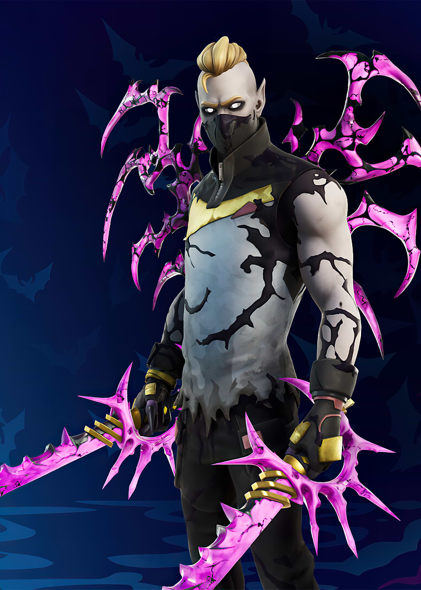 'Fortnite character with pink weapons' Poster, picture, metal print ...