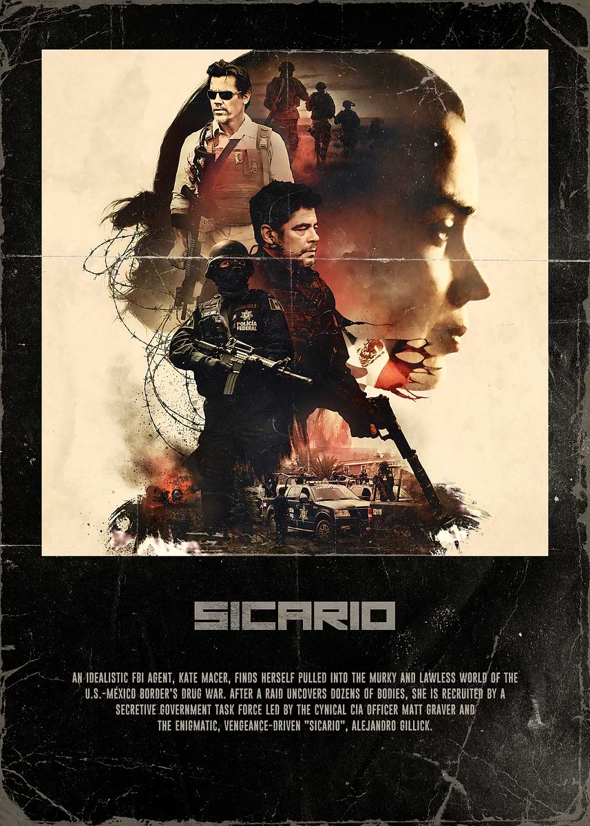 'Sicario' Poster, picture, metal print, paint by Archelaus Ema | Displate