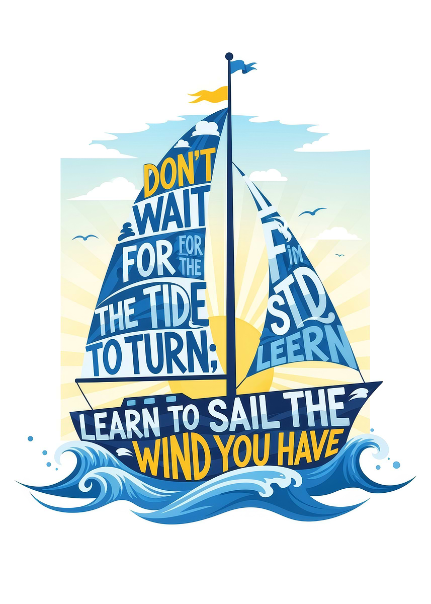 'Learn to Navigate' Poster, picture, metal print, paint by jack211 ...