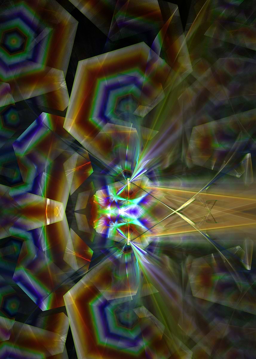 'Fractured Rainbow' Poster, picture, metal print, paint by SoleiaFlur ...