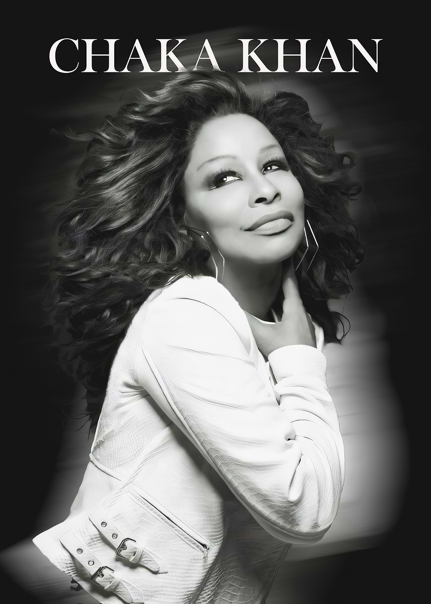 'Chaka Khan ' Poster, picture, metal print, paint by Azza Word | Displate