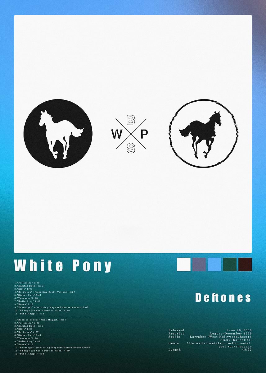 'Deftones White Pony Album Cover Art' Poster, picture, metal print ...