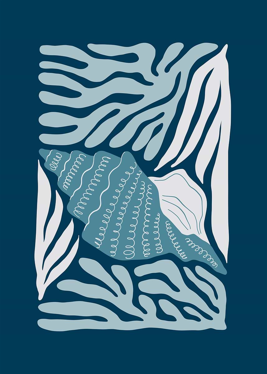 'Ocean Floor Dark' Poster, picture, metal print, paint by Gal Design ...