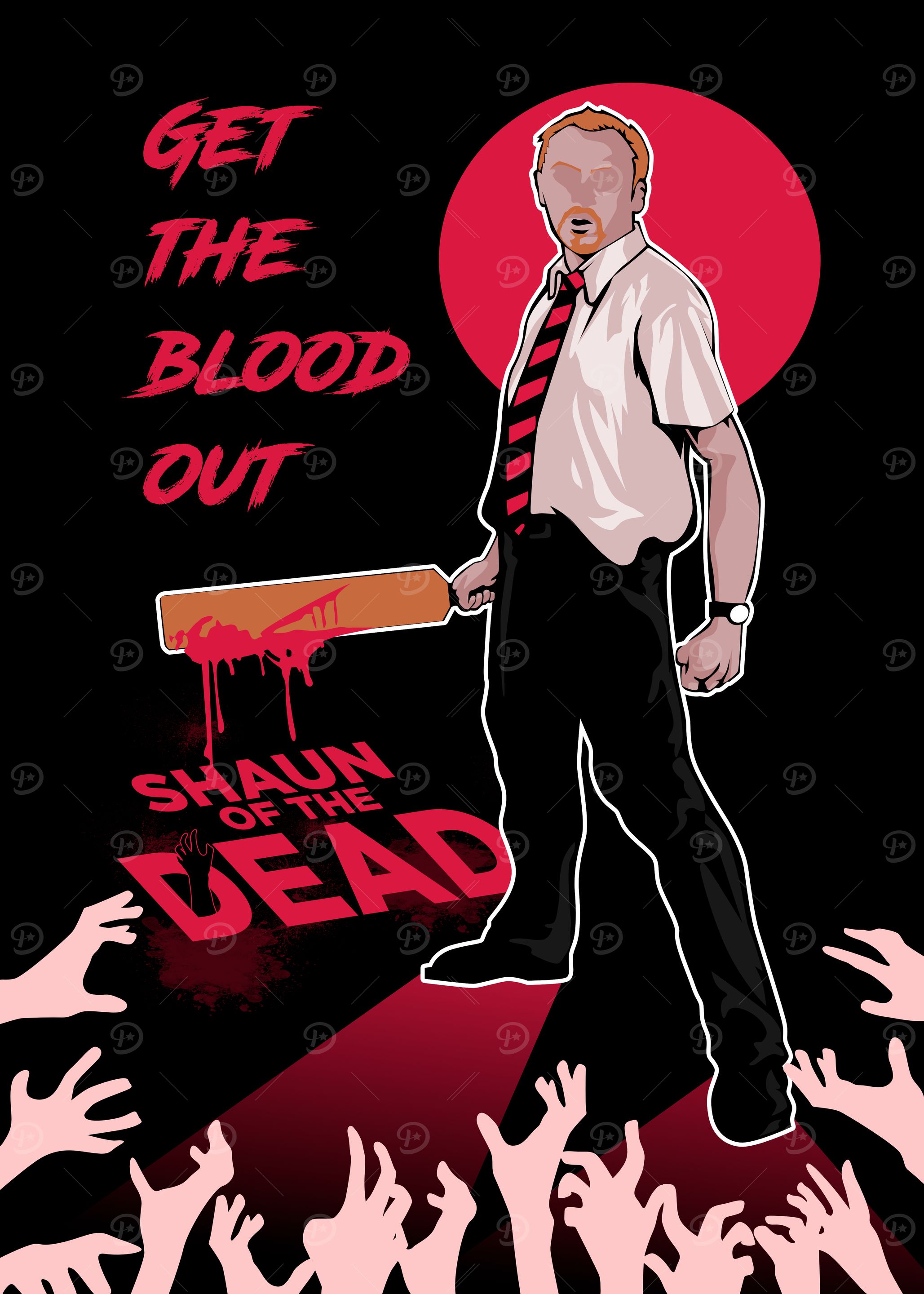 'Shaun of the Dead' Poster, picture, metal print, paint by geeks holic | Displate