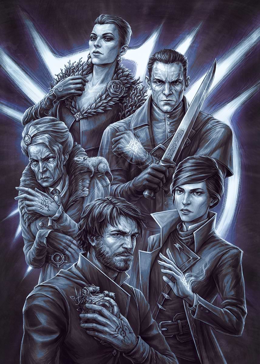 'Dishonored: The Outsider's Mark' Poster, picture, metal print, paint ...
